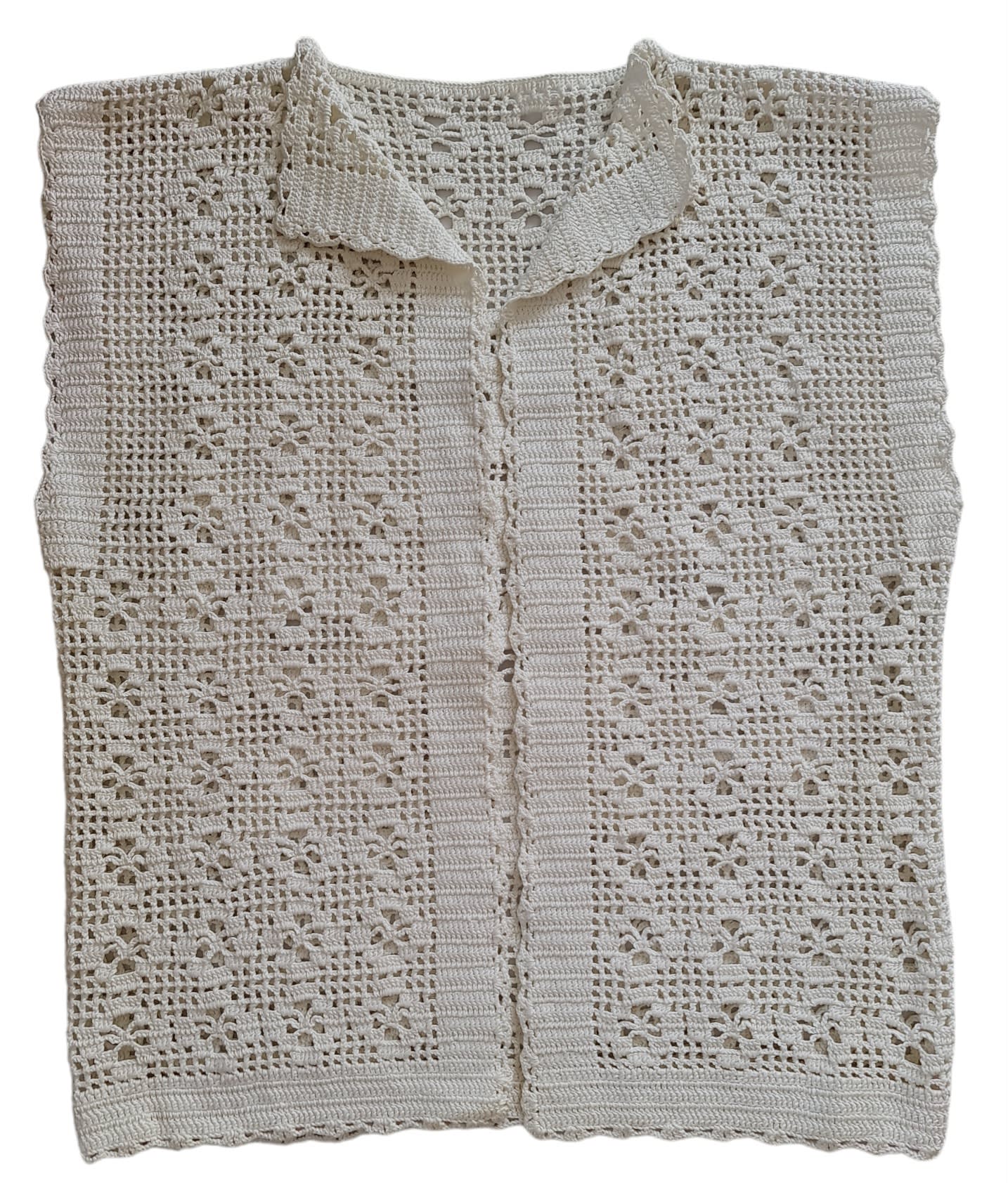 Sweater vintage macramé | Reciclage I Love
