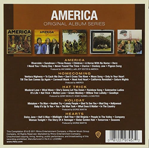 CD AMERICA/ ORIGINAL ALBUM SERIES 5CD | Plaza Música