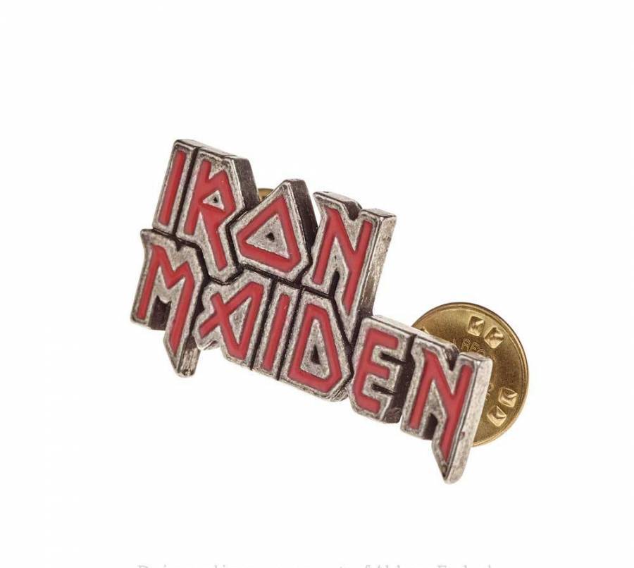 INSIGNIA DE PIN IRON MAIDEN - IRON MAIDEN ENAMELLED LOGO PIN BADGE ...