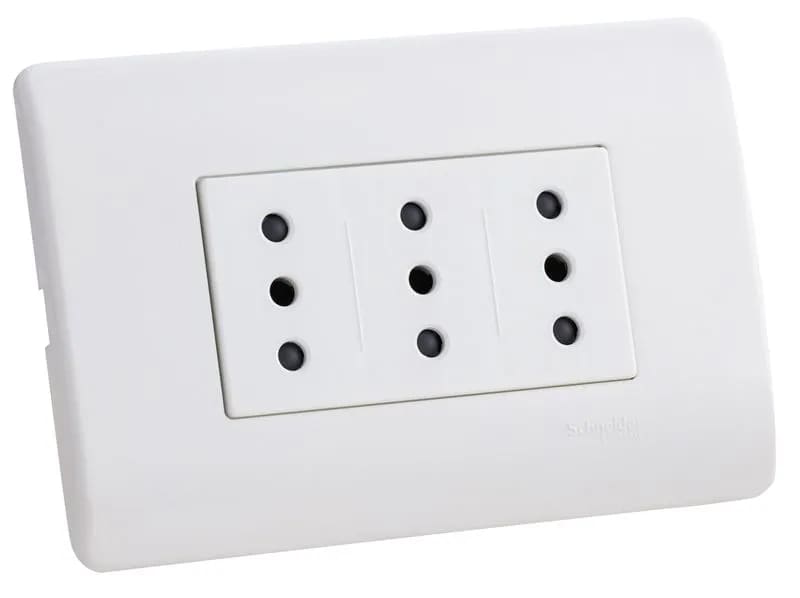 ENCHUFE TRIPLEX BLANCO GENESIS SCH | Teslak