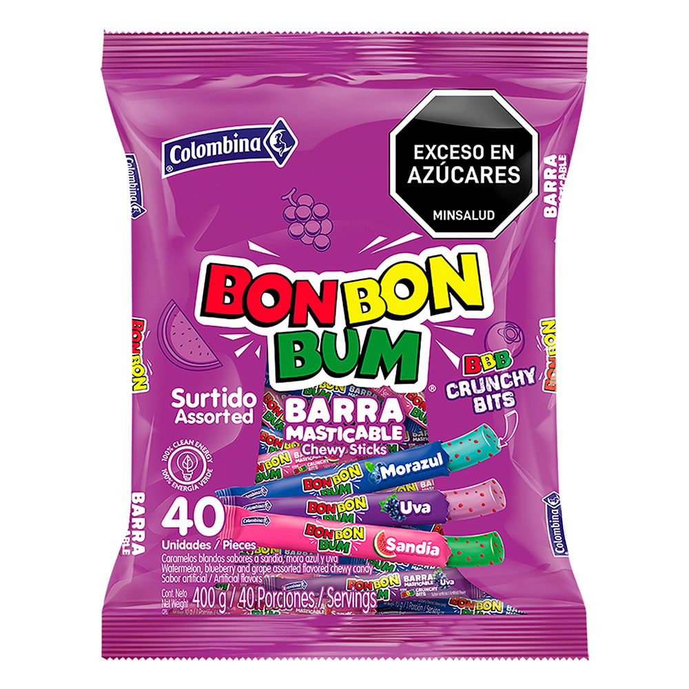 BON BON BUM BARRA CRUNCHY, BARRA MASTICABLE 40 UND | woki