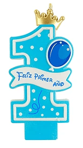 VELA FELIZ PRIMER AÑO CELESTE | woki