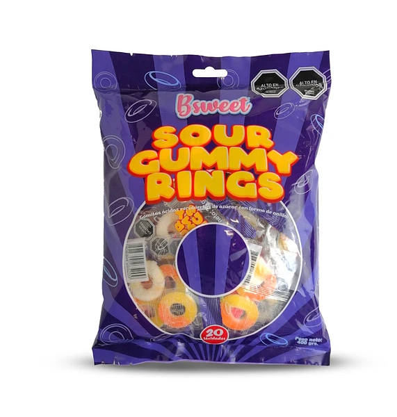 BSWEET GUMMY SOUR RINGS X20 UND | woki