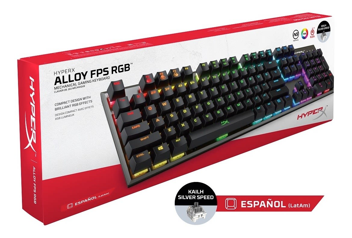 TECLADO HYPERX ALLOW FPS RGB GAMER HX-KB1SS2-LA | Centec - Electrónica ...