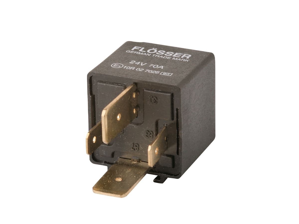 2276 RELAY DE ENCENDIDO/RELAY DE ARRANQUE 24V 70A 4 TERMINALES ALEMAN ...
