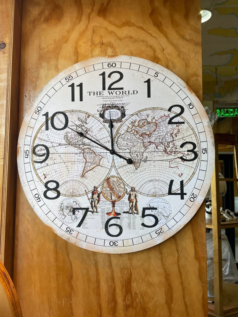 Reloj Mapa Mundial 60cms | Basg Marine