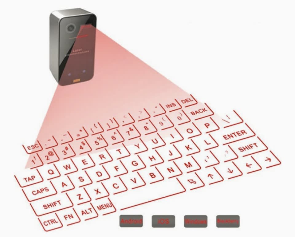 TECLADO VIRTUAL BROOKSTONE BLUETOOTH CARGA USB | Mayorista 7