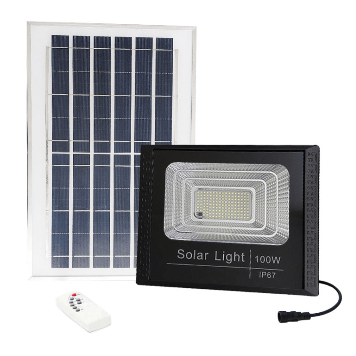 REFLECTOR SOLAR RAIMAX DE 100W, 1500mAh, LED CON CONTROL REMOTO ...