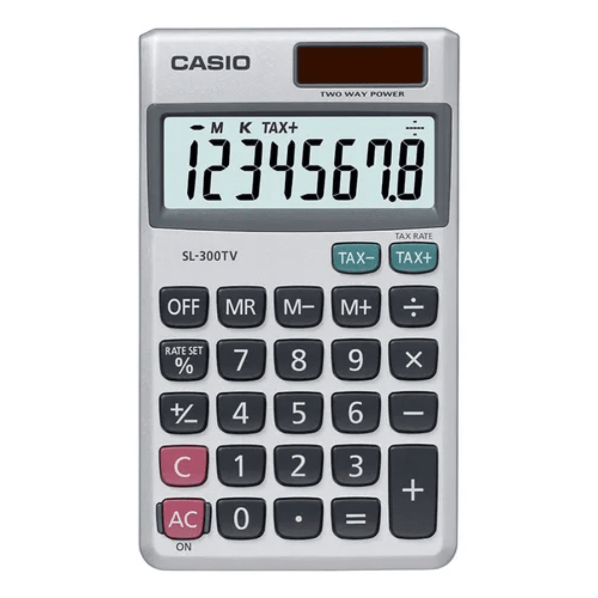 Calculadora Casio SL-300TV Bolsillo 8 Dígitos SL-300TV | MundoTecno