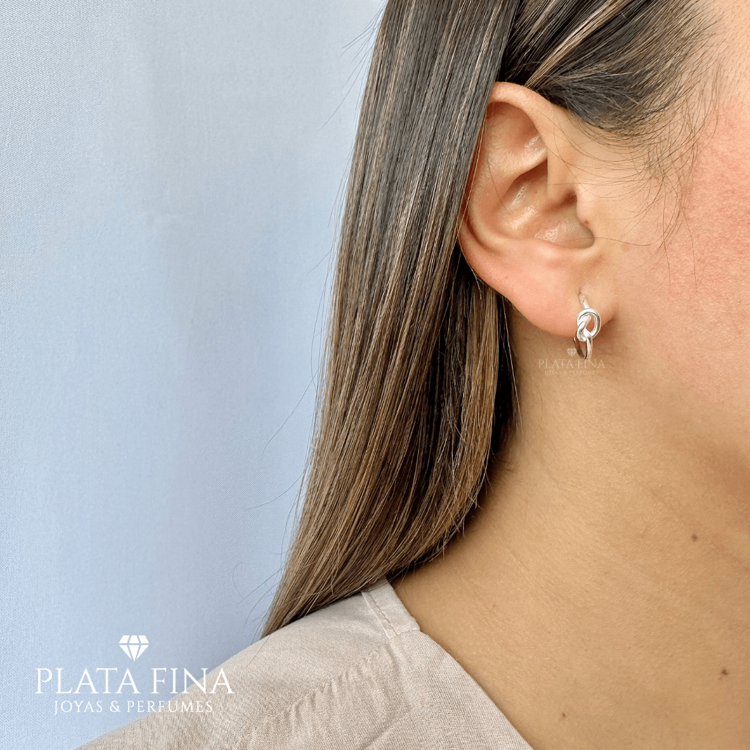 Argollas Plata Mini Nudito | Plata Fina