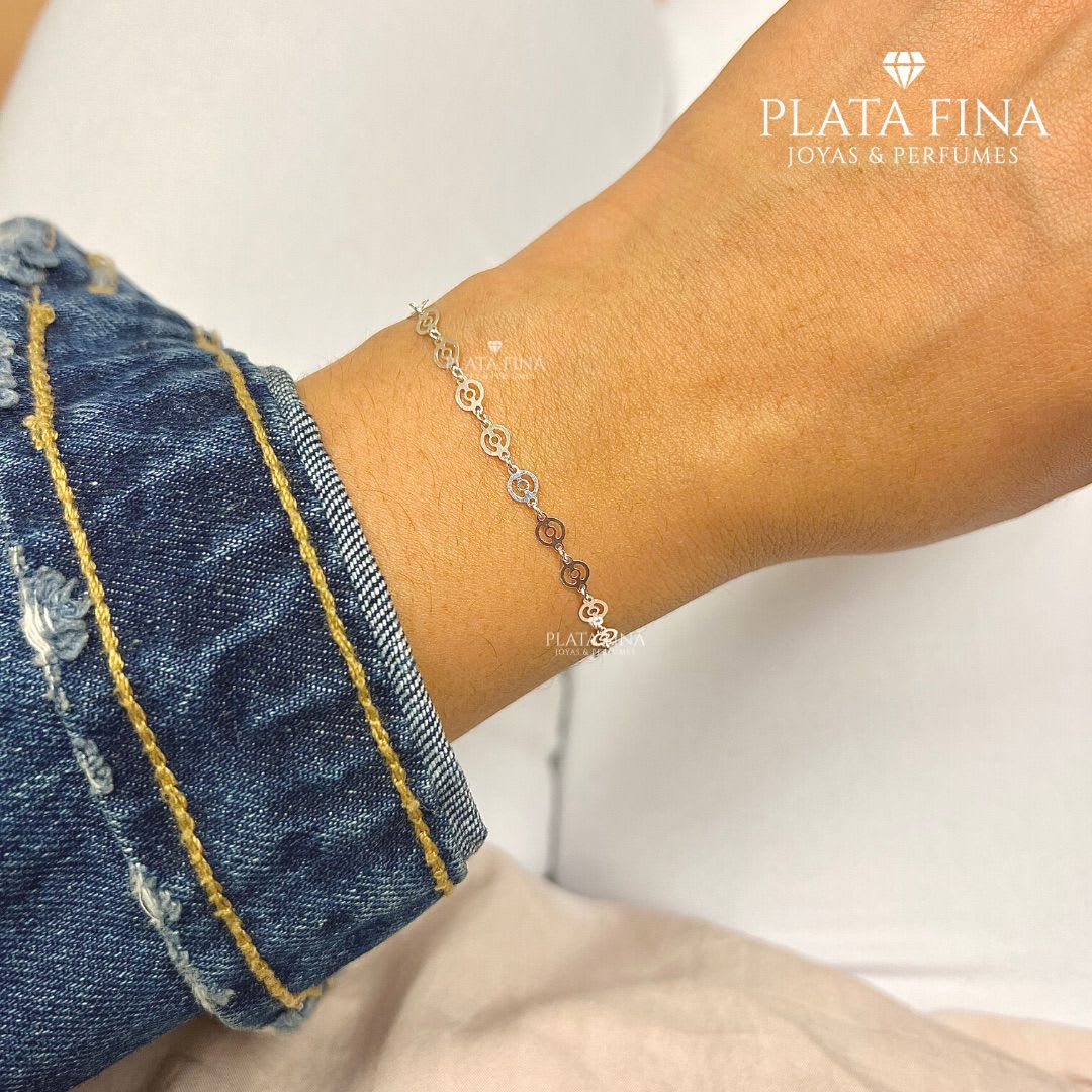 Pulsera Plata Calados | Plata Fina