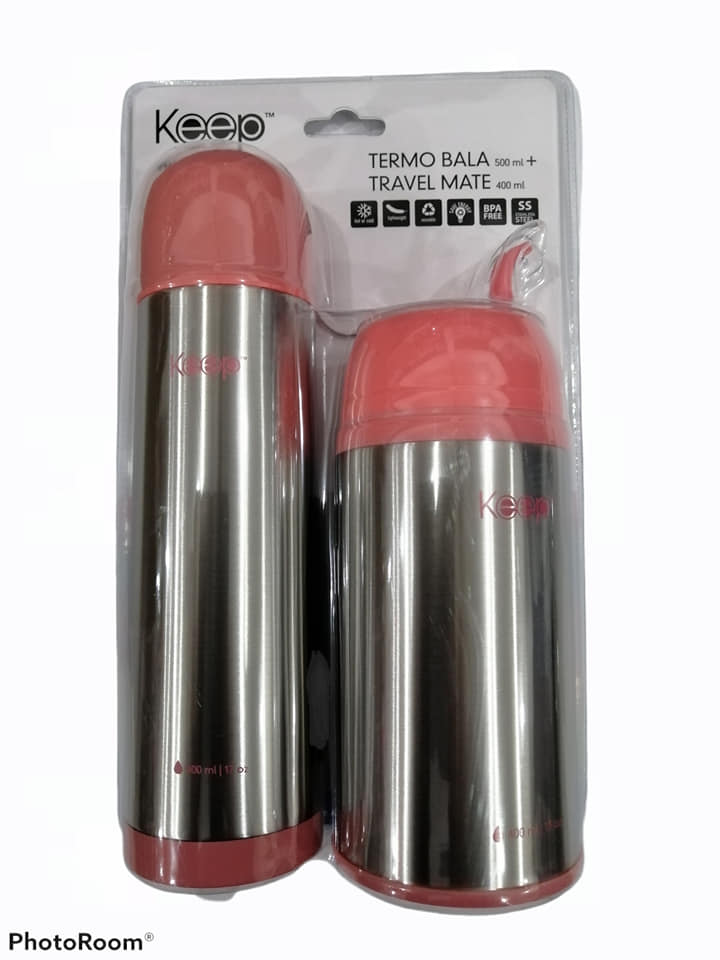 CAJA 12PCS SET TERMO MATE + TERMO BALA KEEP | Asia-Latam