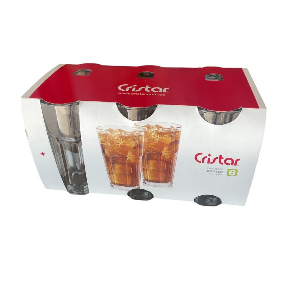 DISPLAY 6 VASOS VIVALDI COOLER LISBOA 493CC CRISTAR | Asia-Latam