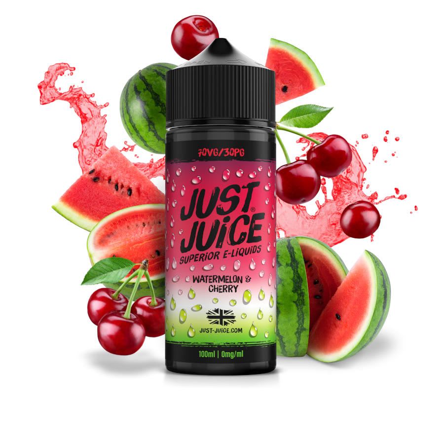 Just Juice Watermelon & Cherry 120ml - Sandía y Guinda | Vaper World ...