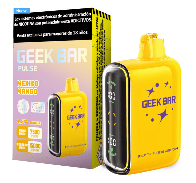 Geek Bar Pulse Mexico Mango 15000 Puff - Mango | Vaper World |Tienda de ...