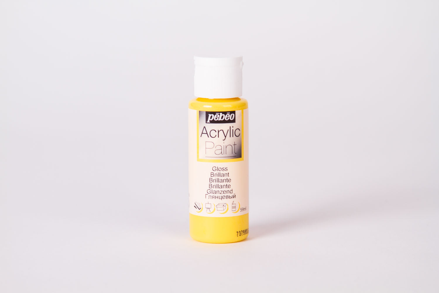 ACRYLIC PAINT AMARILLO POLLO BRILLANTE | La Negra María