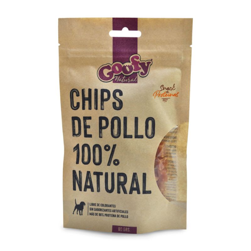 Snack goofy chips de pollo 60 gr | Nissi Mascotas