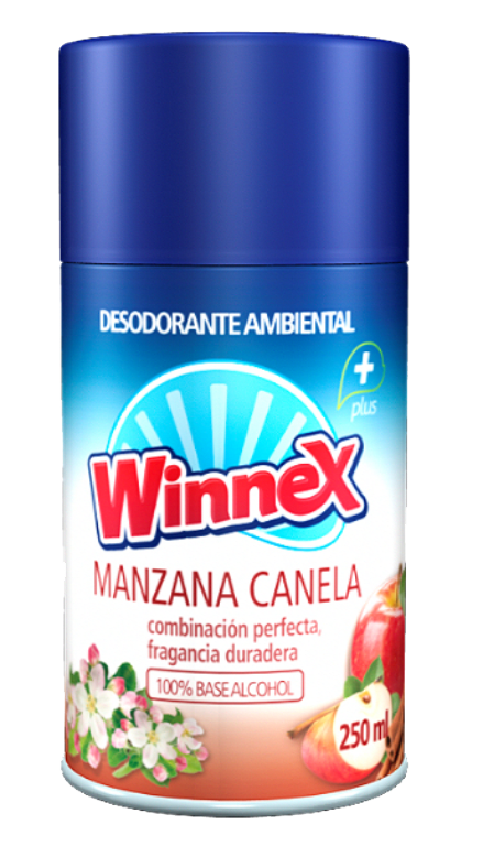 WINNEX DESODORANTE 250 ML MANZANA CANELA | Comercial Everest SPA
