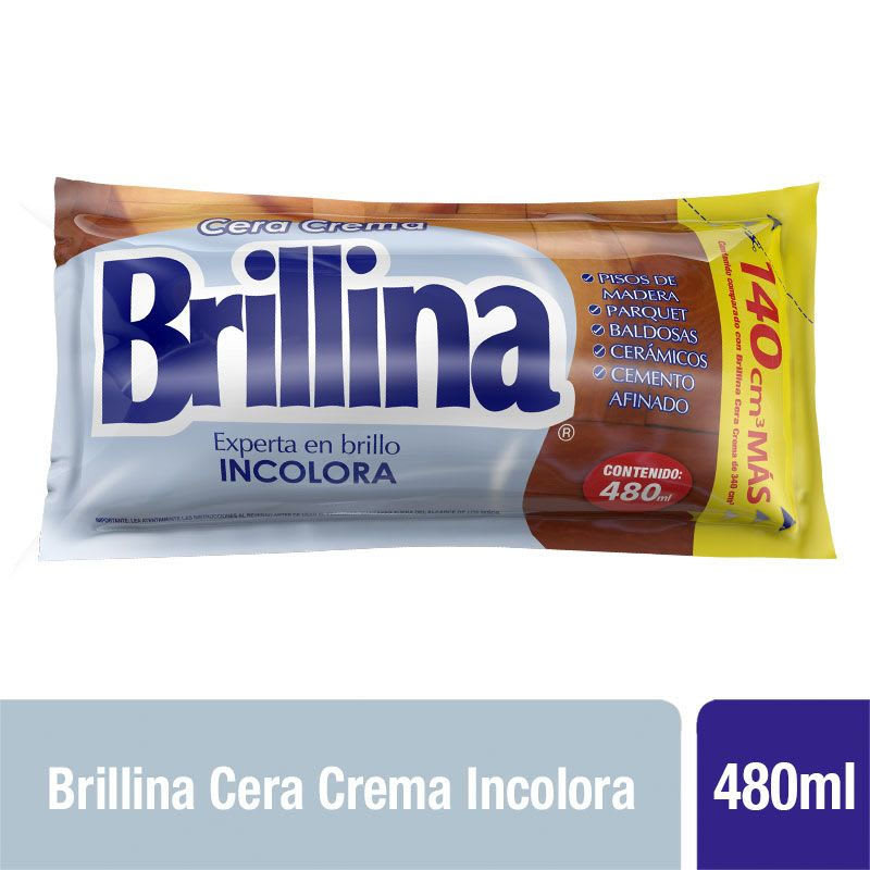 BRILLINA CERA DOYPACK INCOLORA 480 ML | Comercial Everest SPA