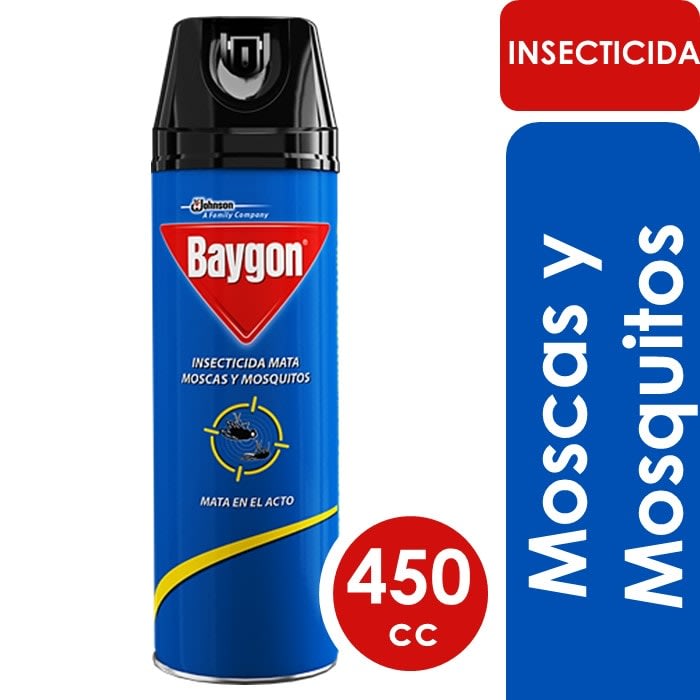 BAYGON INSECTICIDA MOSCAS Y MOSQUITOS 450 CC | Comercial Everest SPA