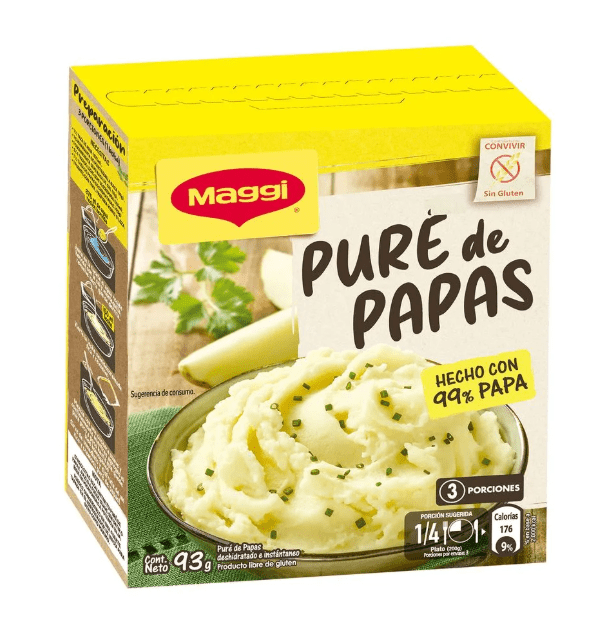 MAGGI PURÉ DE PAPAS INSTANTÁNEO 93 GRS | Comercial Everest SPA