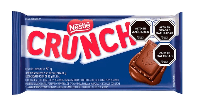 NESTLE CHOCOLATE CRUNCH 80 GR | Comercial Everest SPA