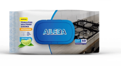 AILEDA TOALLITAS HUMEDAS ANTIGRASA PARA COCINA 20 X 30 CM 50 UNID ...