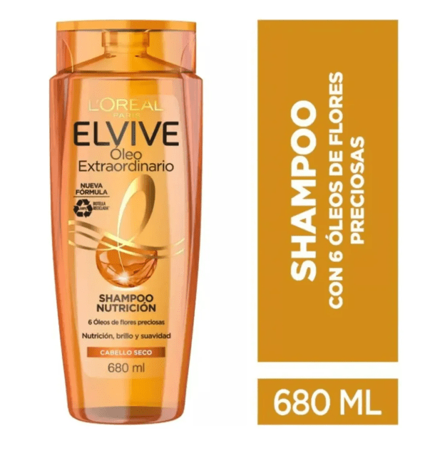 ELVIVE SHAMPOO ÓLEO EXTRAORDINARIO 680 ML | Comercial Everest SPA