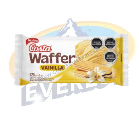 COSTA GALLETAS WAFFER VAINILLA 120 GRS | Comercial Everest SPA