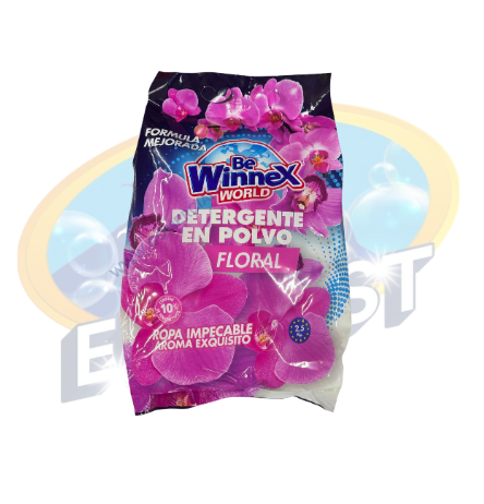 WINNEX DETERGENTE EN POLVO AROMA FLORAL 2.5 KG | Comercial Everest SPA