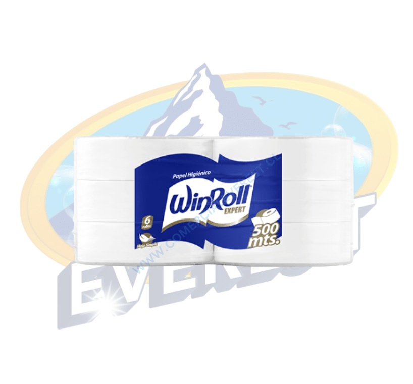 WIN ROLL PAPEL HIGIÉNICO 6 ROLLOS X 500 MTS | Comercial Everest SPA