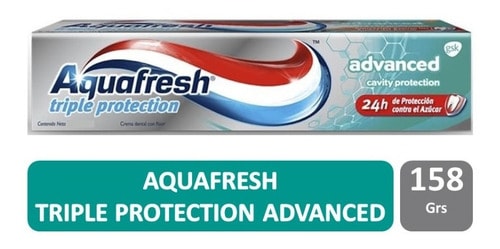 AQUAFRESH TRIPLE PROTECTION ADVANCED 158 GRS | Comercial Everest SPA