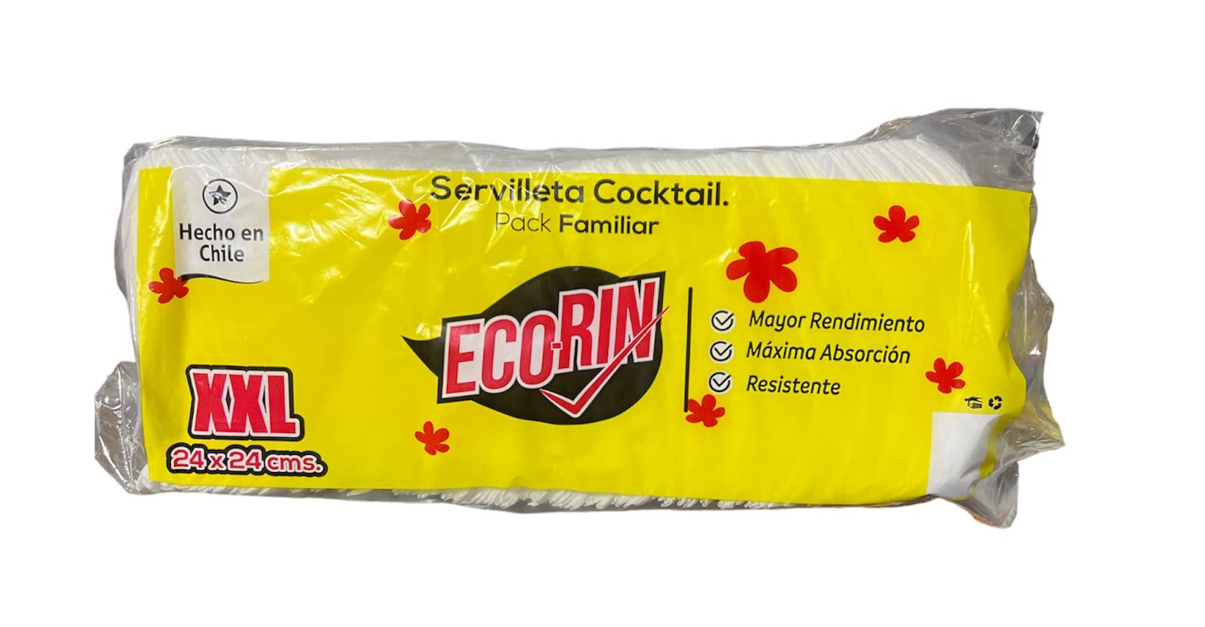 ECORIN SERVILLETA 24X24 CM 300 UNID | Comercial Everest SPA