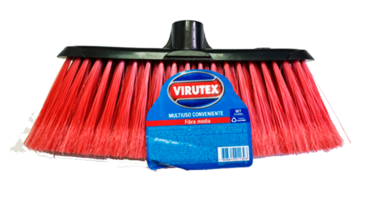 VIRUTEX ESCOBILLON MULTIUSO CONVENIENTE ROJO | Comercial Everest SPA