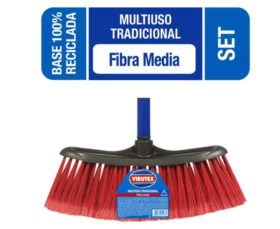 VIRUTEX ESCOBILLON MULTIUSO TRADICIONAL ROJO | Comercial Everest SPA