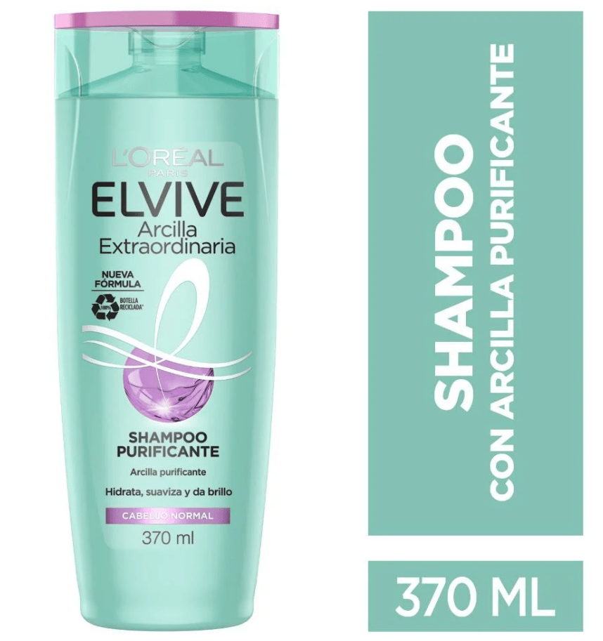 ELVIVE SHAMPOO ARCILLA 370 ML | Comercial Everest SPA