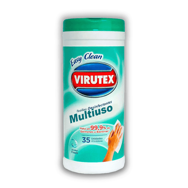 VIRUTEX TOALLA DESINFECTANTE 35 UNID FRESH | Comercial Everest SPA
