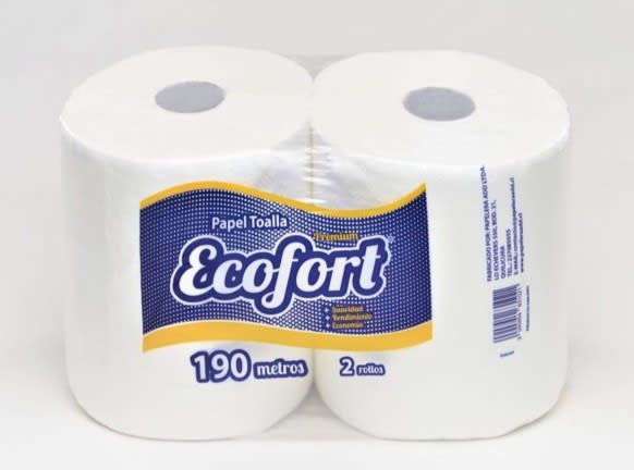 ECOFORT TOALLA PAPEL 190 MTS | Comercial Everest SPA