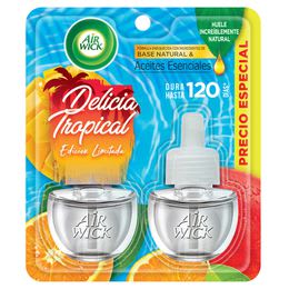 AIR WICK AMBIENTAL 21 ML 2 UN DELICIA TROPICAL | Comercial Everest SPA