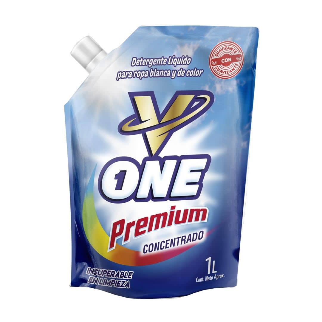V ONE DETERGENTE 1 LT DOYPACK | Comercial Everest SPA