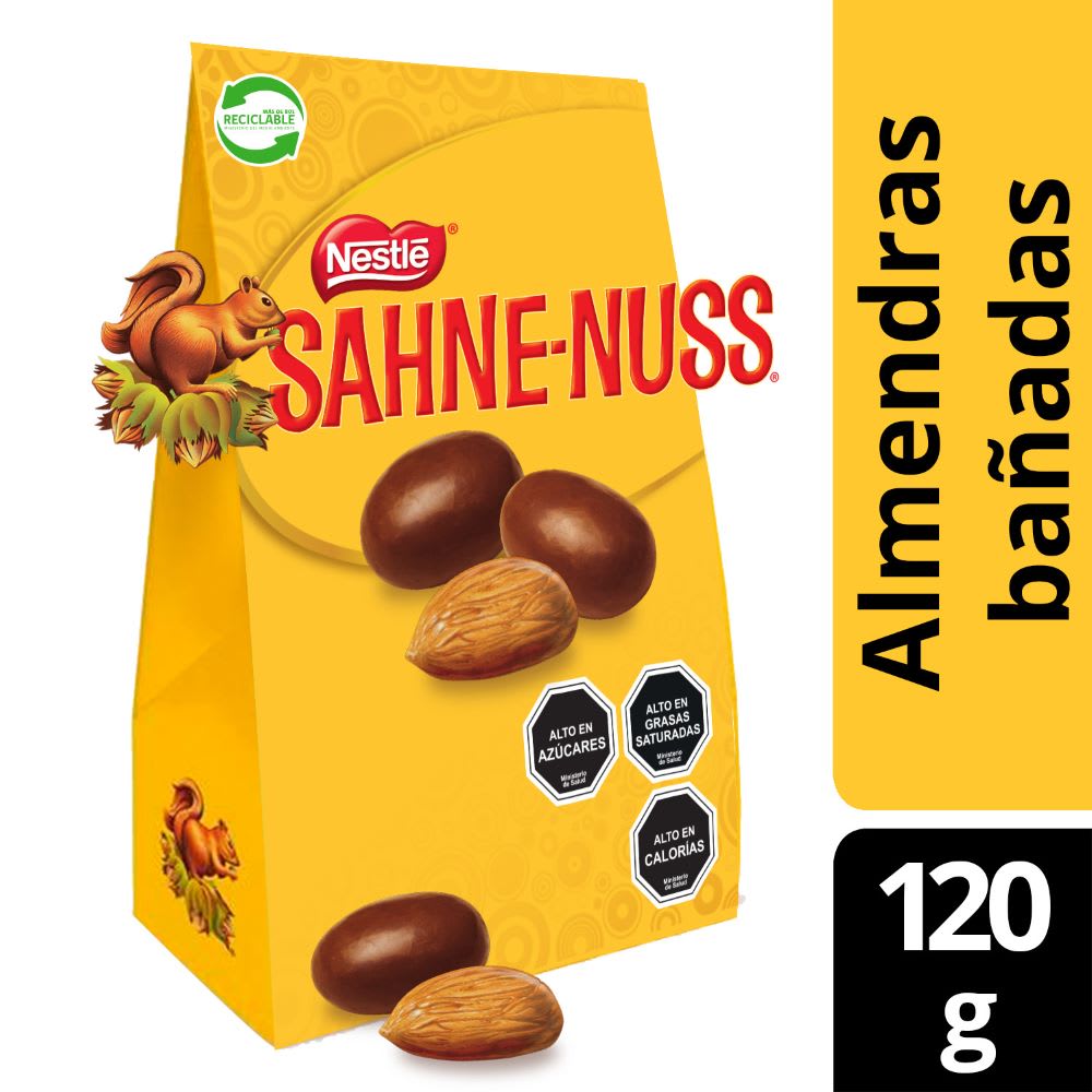 NESTLE CHOCOLATE SAHNE NUSS ALMENDRAS 120 GR | Comercial Everest SPA