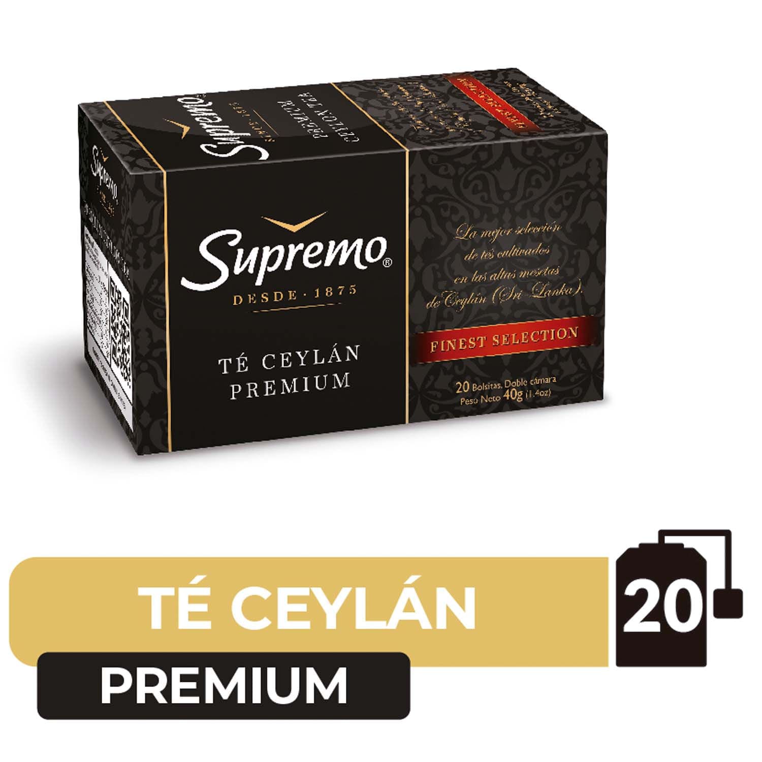 TE CEYLAN SUPREMO 20 BOLSAS | Comercial Everest SPA