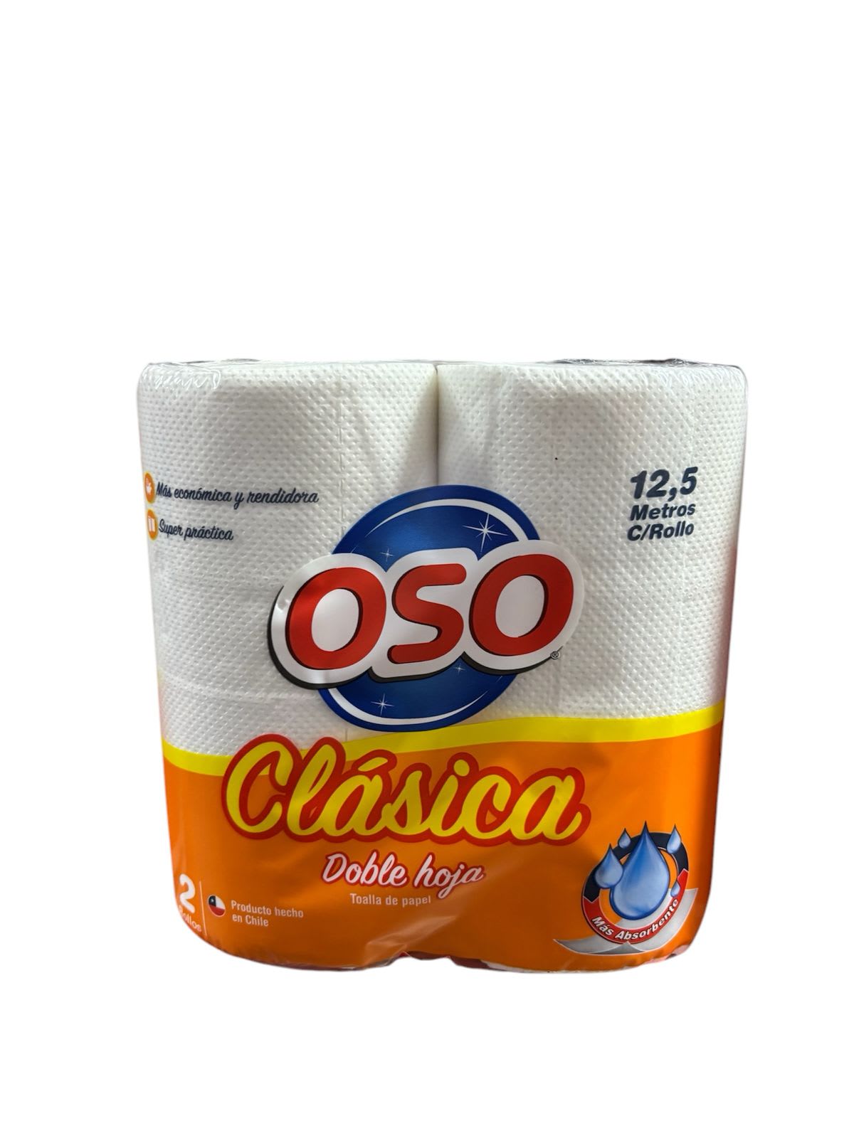 OSO TOALLA DOBLE HOJA 2 ROLLOS 12,5 MT | Comercial Everest SPA