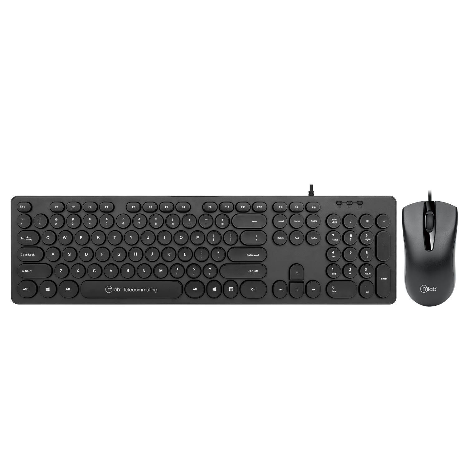 Kit Combo Teclado Mouse Wired USB Microlab Telecommuting | TGSHOP.CL