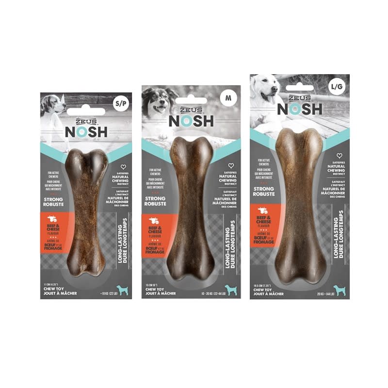 ZEUS NOSH HUESO DURO BEEF & CHEESE TALLAS | Emporio de mascotas