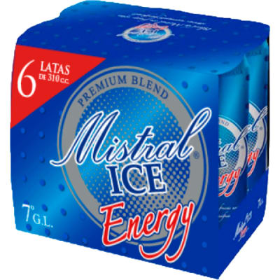 Pk Mistral Ice Energy Lata x 6 Lata 310cc | La Previa Liquor Store