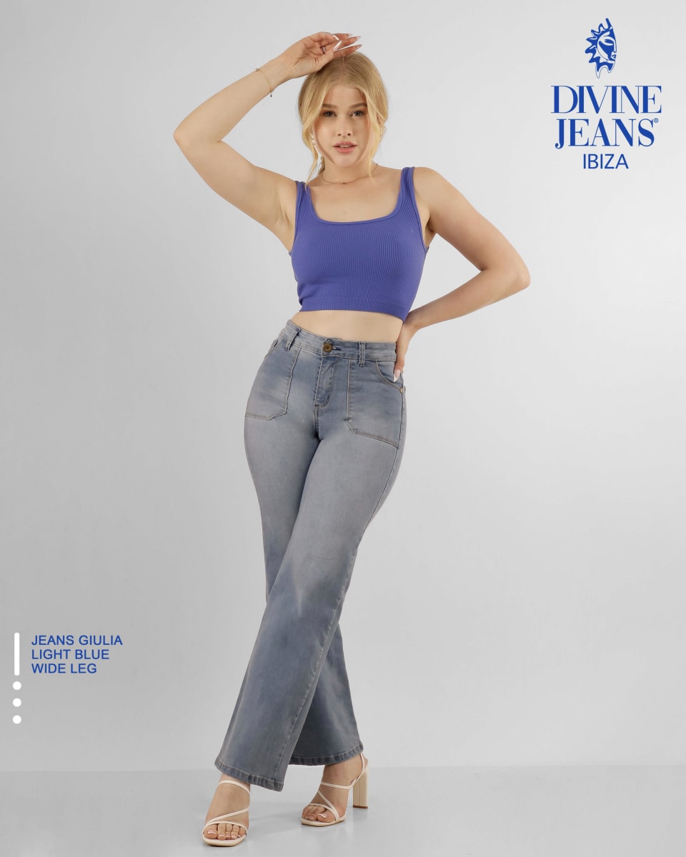 JEANS DIVINE GIULIA LIGHT BLUE | Bonita Boutique