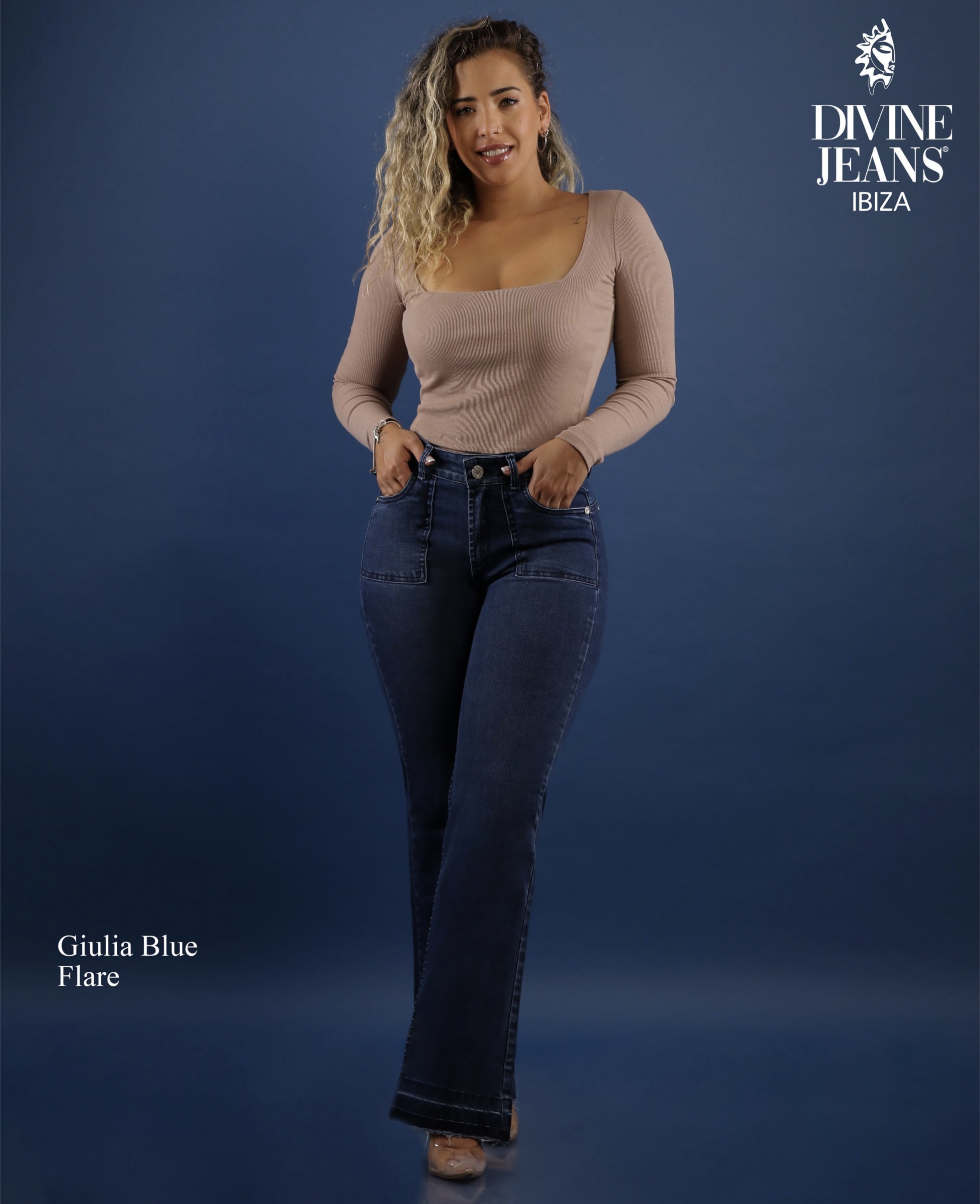 JEANS DIVINE GIULIA BLUE | Bonita Boutique