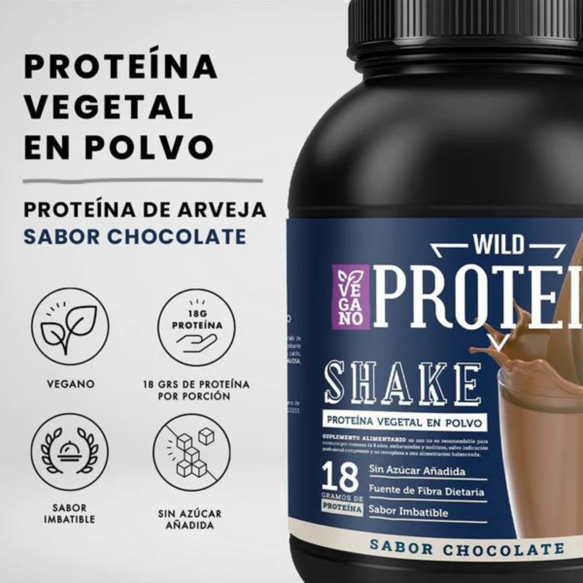 Wild Protein Vegan Shake Chocolate 1 Kg | Andina Grains