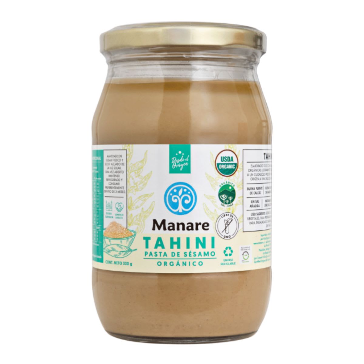 Manare Tahini Organico 330 g | Andina Grains